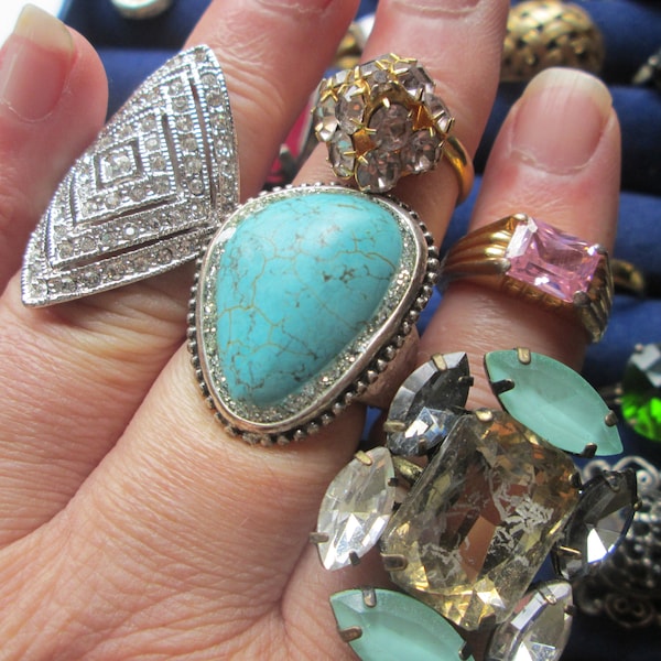 Costume Ring Jewelry Lot at Alyssa Corrie blog
