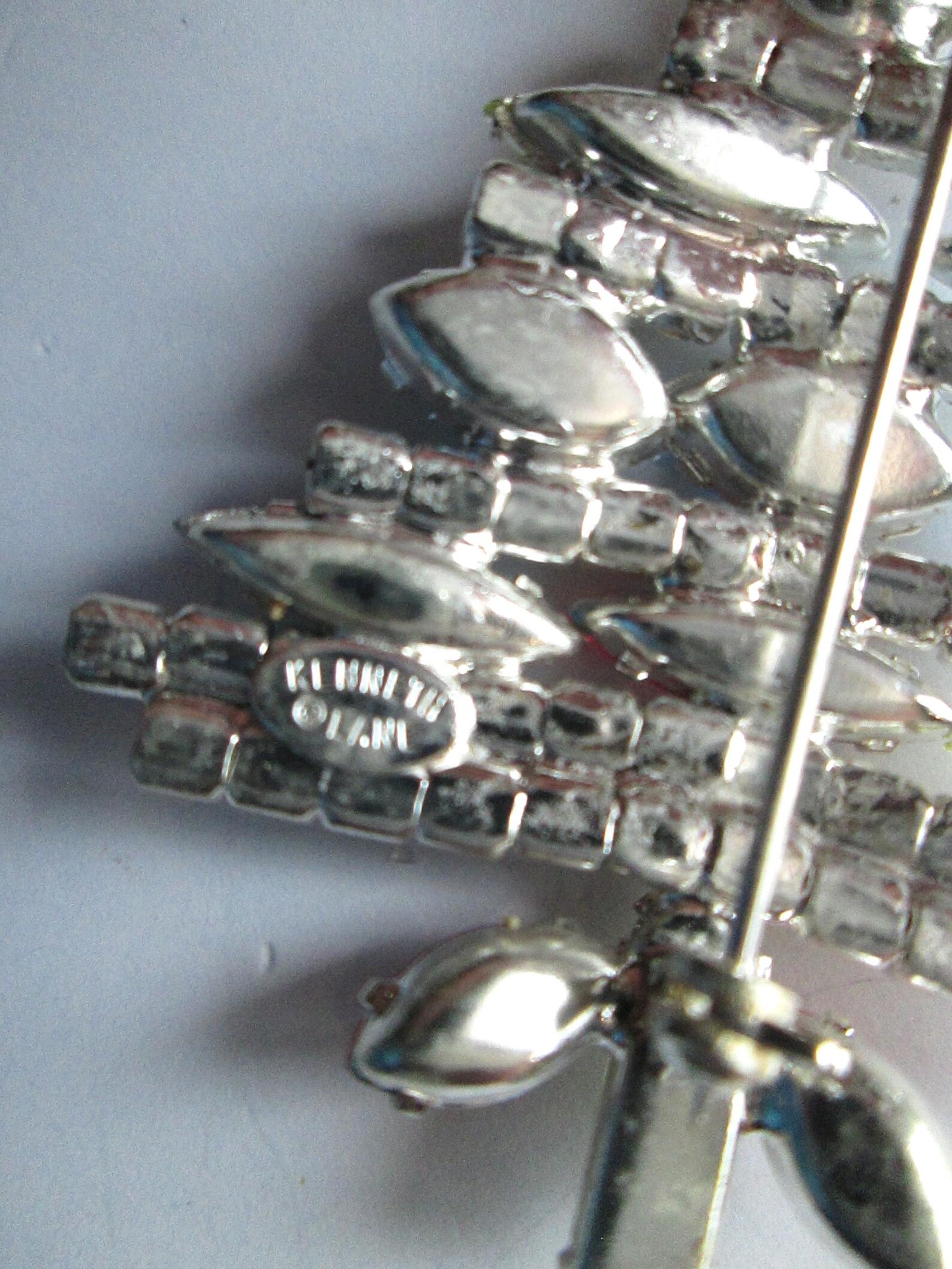 1980s KJL Kenneth Lane Christmas Tree Brooch Rhinestone - Etsy