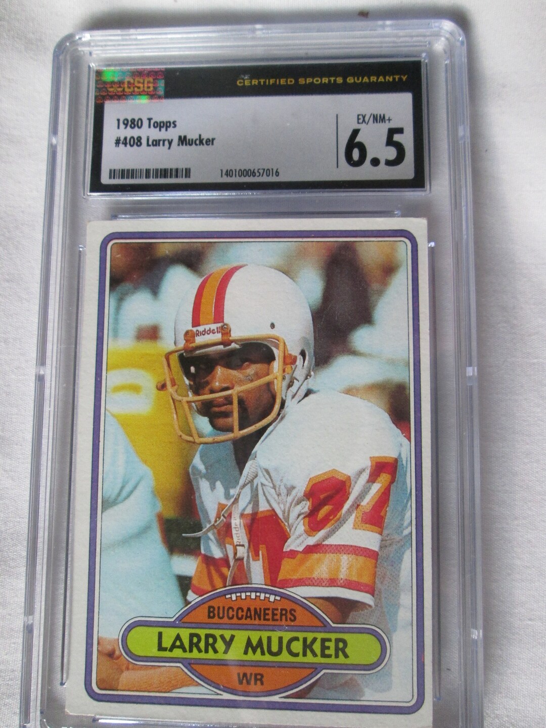 CSG 1980 Larry Mucker #408 Football Graded Card 6.5 Topps - Etsy
