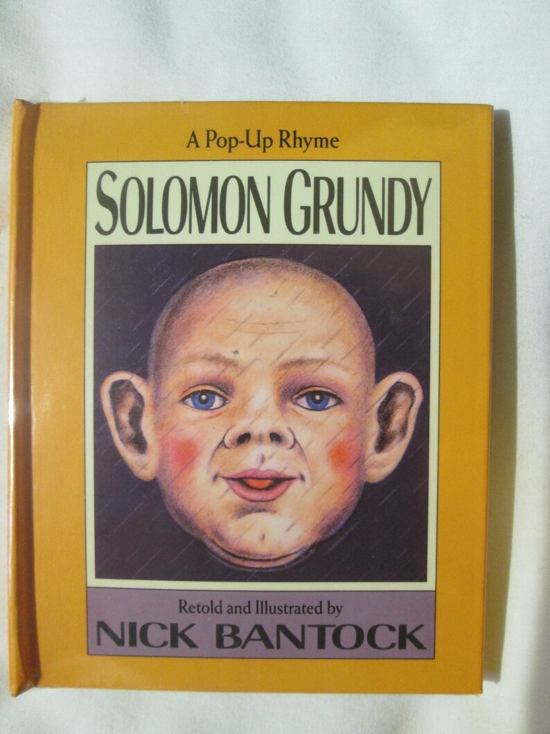 1992 Sealed Pop up Rhyme Book Solomon Grundy by Nick Bantock - Etsy