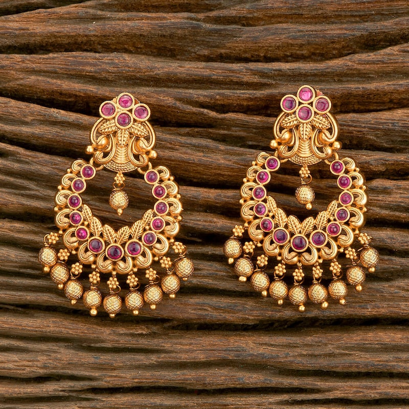 Indian Gold Earrings - Etsy
