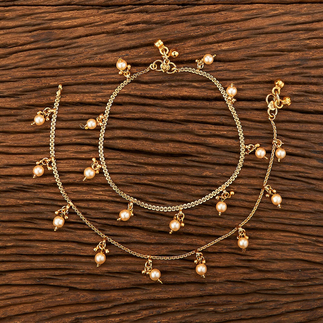 Anklet/ Pearl Anklet/ Payal/ Moti Payal/ Panjeb/ Indian Floral Jewelry ...