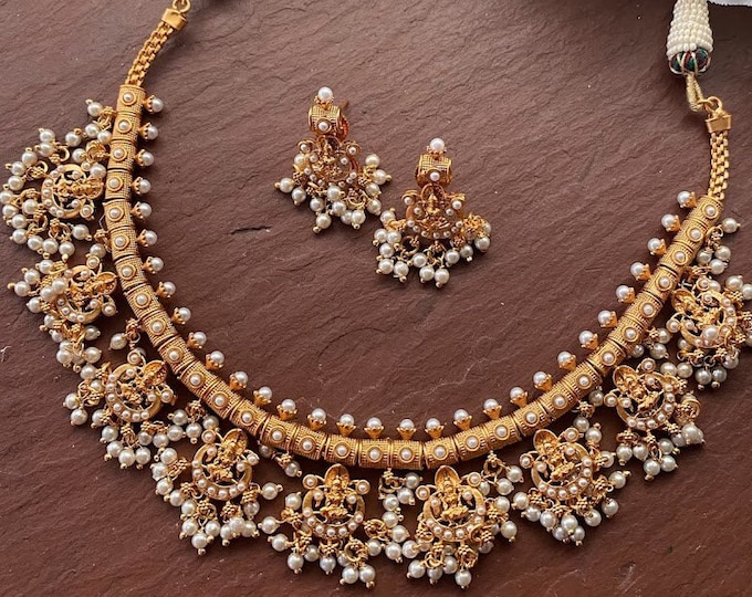 Kemp Necklace/guttapusalu Necklace/temple Necklace/south - Etsy