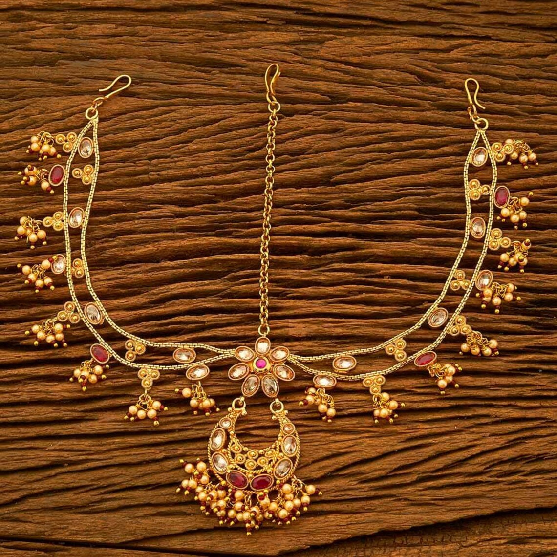 Gold Matha Patti/ Mathapatti/ Polki Tikka/ Gold Tikka/ Damini/ | Etsy