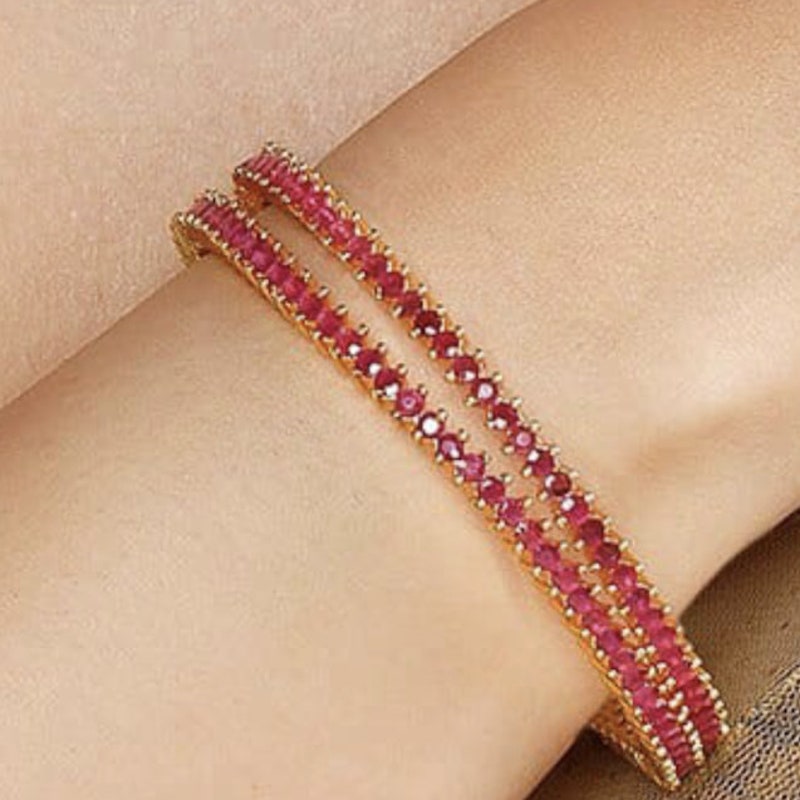 Ruby Bracelet - Etsy