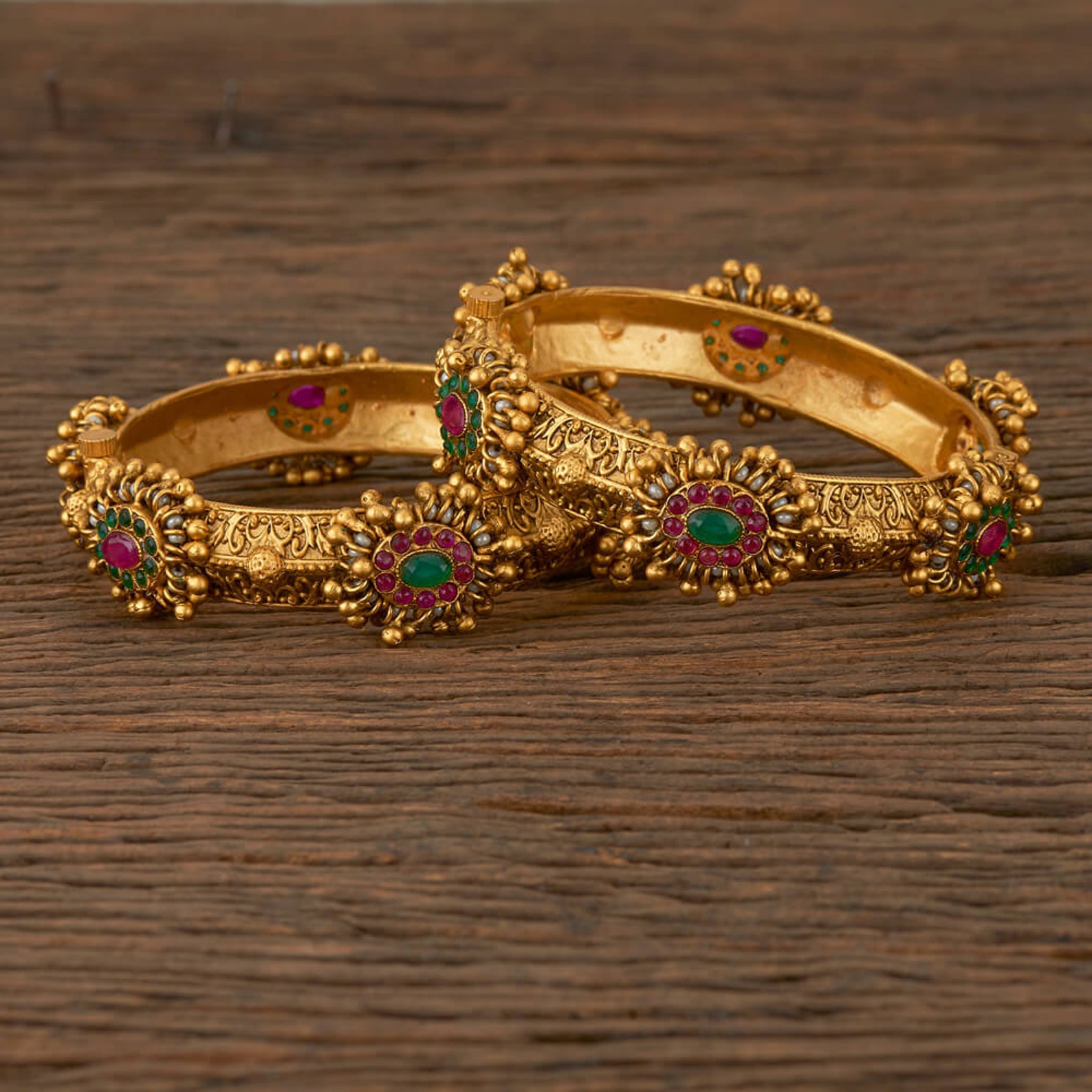 Gold Bangles/indian Bangles/openable Bangles/temple - Etsy