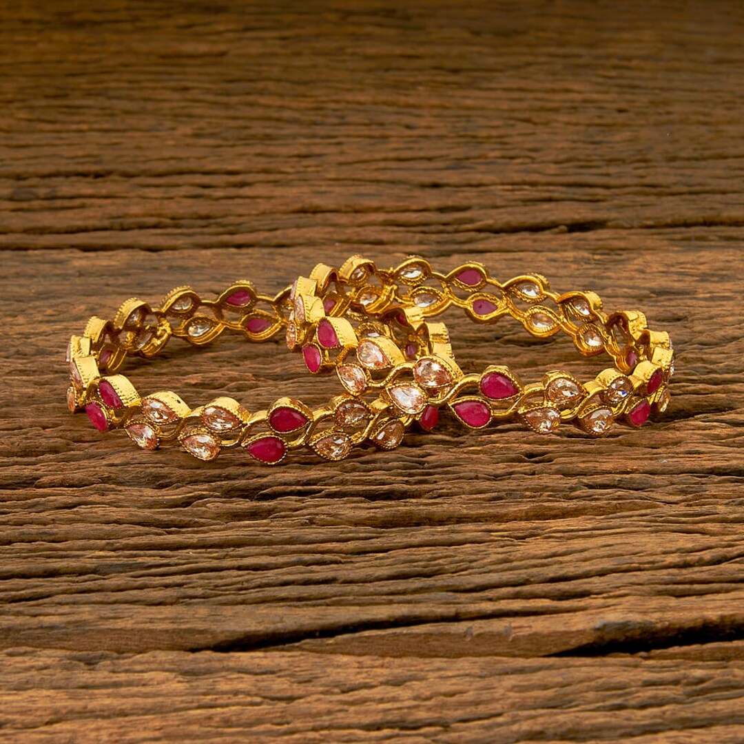 Ruby Bangles /polki Bangles/indian Bangles/gold Bangle/delicate Bangles ...