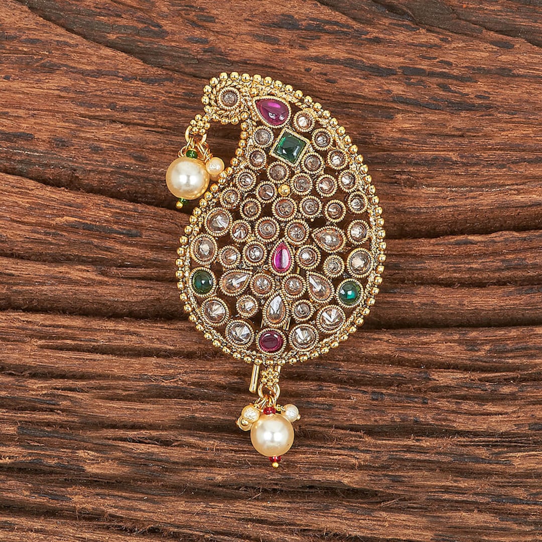 Kundan Kalangi /polki / Safa /groom Turban / Brooch /indian Wedding ...
