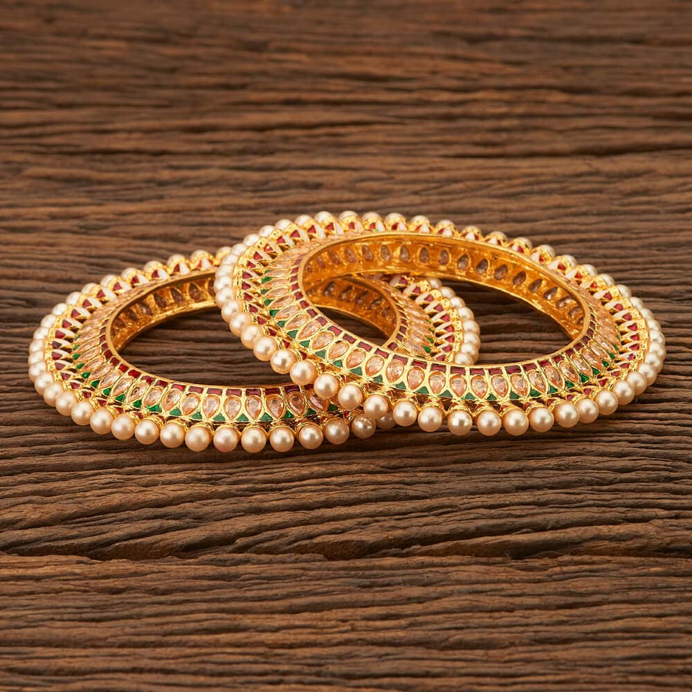 Pearl Bangles/Ruby Bangle/ Indian Bangles/Gold Bangles/ South | Etsy