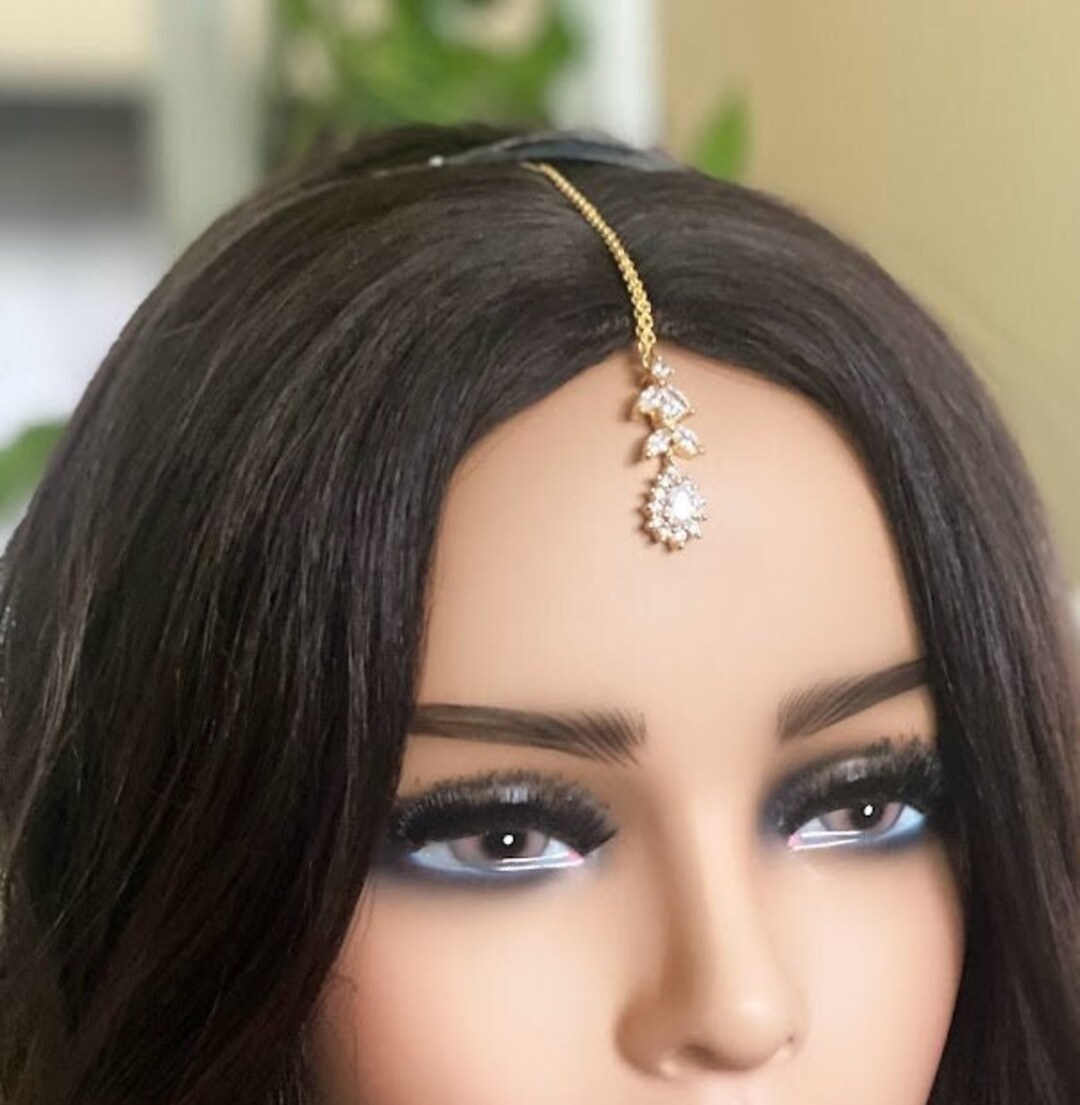 Dainty Diamond Maang Tikka/delicate Kids Tikka / Indian Jewelry ...