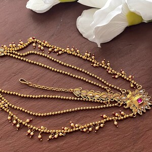 Gold Matha Patti/ Mathapatti/ polki tikka/ gold tikka/ Damini/ | Etsy