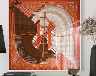 Hermes Scarf Wall Art - Etsy