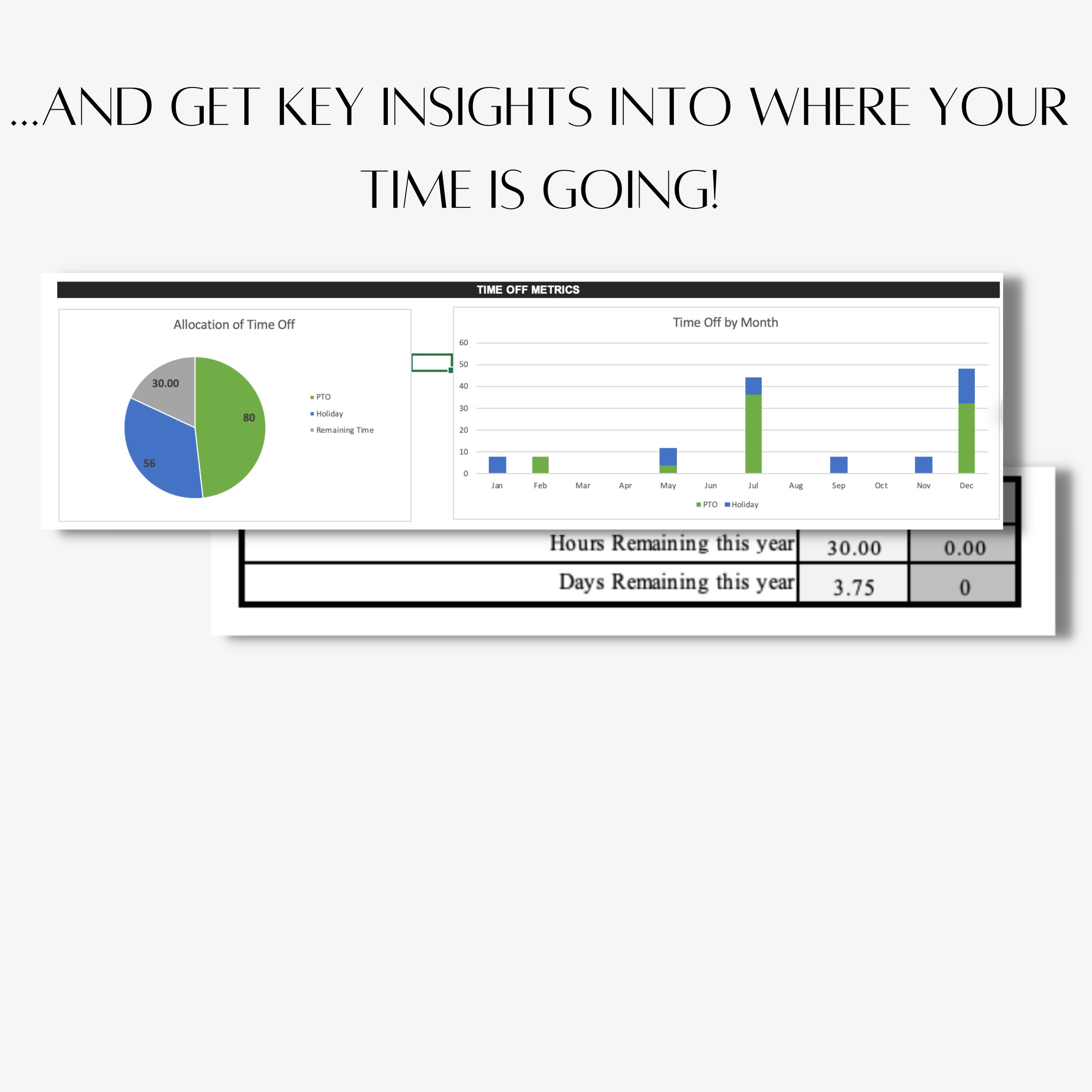 Digital PTO Tracker - Excel Template - Organization & Planning - Work ...
