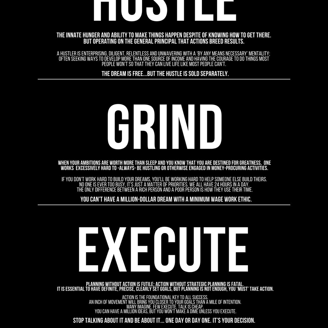 Hustle Quotes Hustle Grind Execute Canvas Hustle Wall Art - Etsy Hustle Quotes Hustle Grind Execute Canvas Hustle Wall Art - Etsy