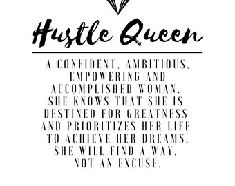 Prints Digital Prints Boss Lady Quotes Set Girl Boss Hustle Queen ...