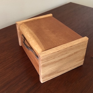 Wooden Box: Cherry and Hickory Small Box, 5.5” L X4” W X 2.75” H - Etsy