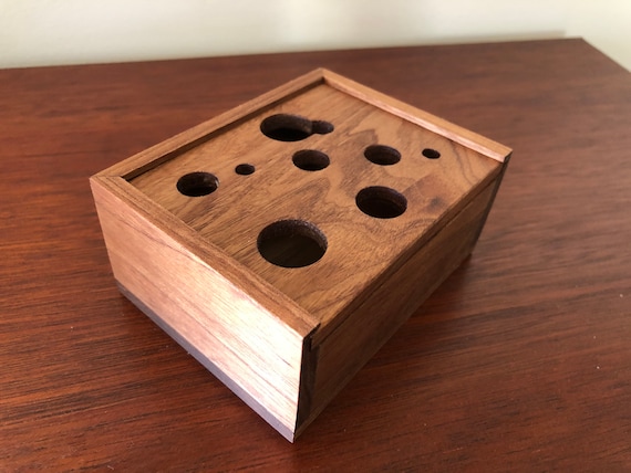 Wooden Box: Medium Rectangular Butternut Box With Sliding Lid | Etsy