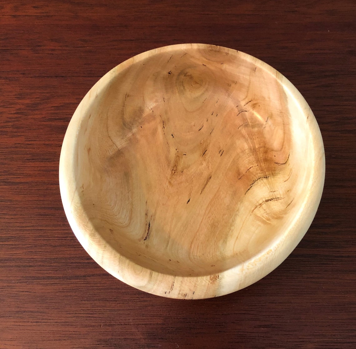 Wooden Bowl: Spalted Cherry Wood, Light Color, Knotty, 5 DX 2h - Etsy UK