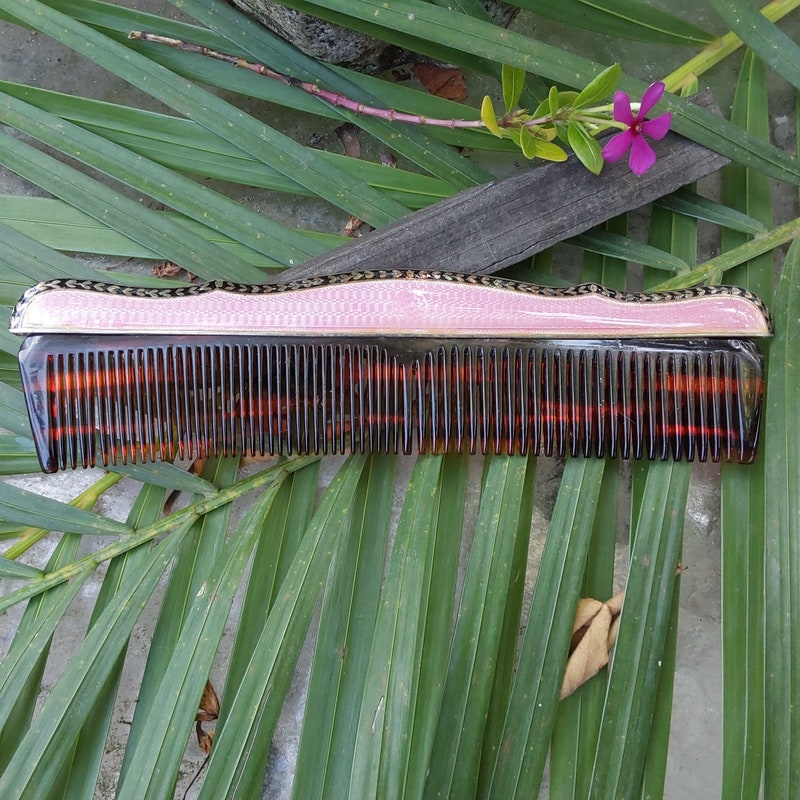 Pink Hair Comb - Etsy