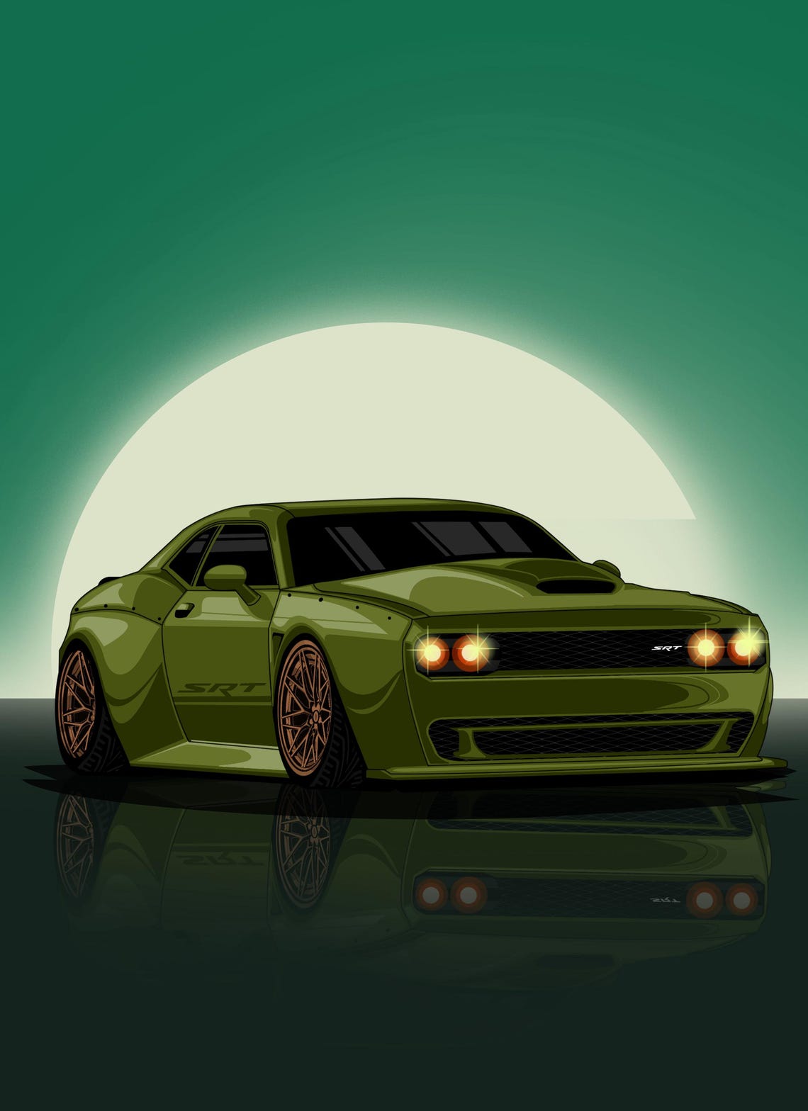 Custom Car Vector Portrait: Personalized Automotive Art (digital ...