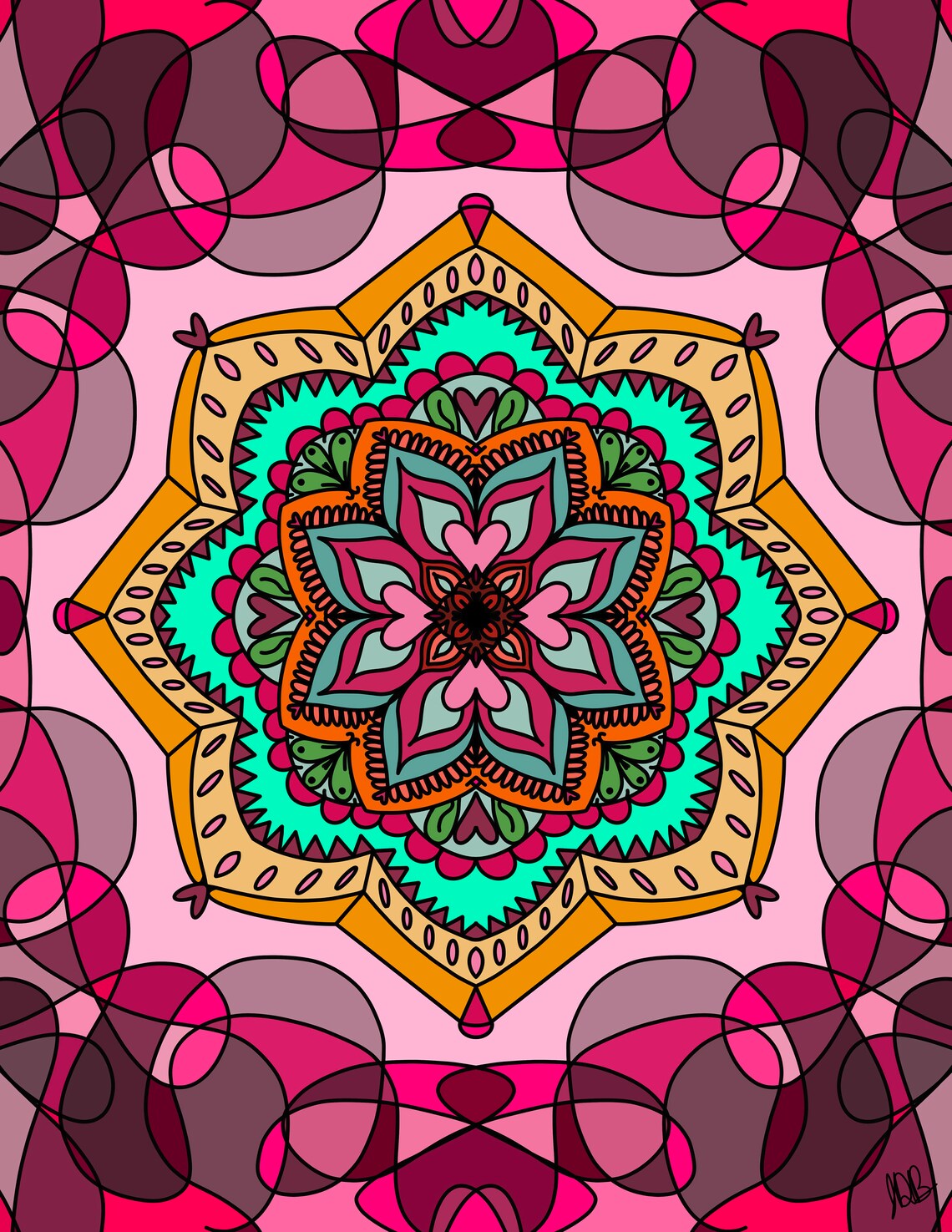 Printable Mandela Coloring Pages - Etsy