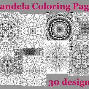 Printable Mandela Coloring Pages - Etsy