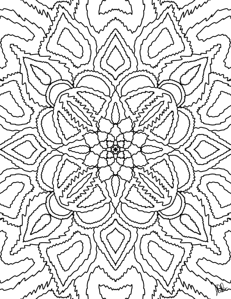 Printable Mandela Coloring Pages - Etsy