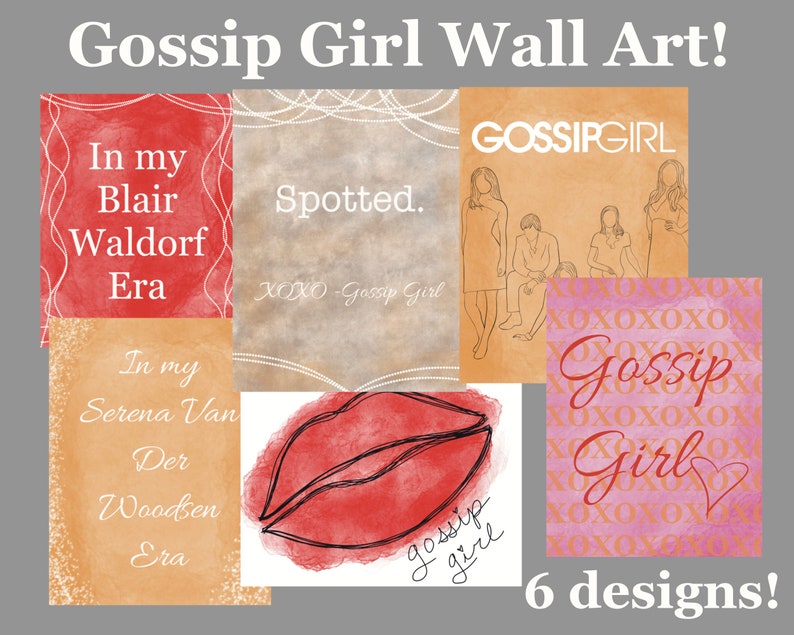 Gossip Girl Wall Art - Etsy