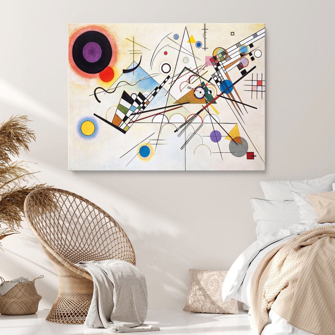 Wassily Kandinsky Composition VIII Wall Poster Canvas Print Art Ready ...