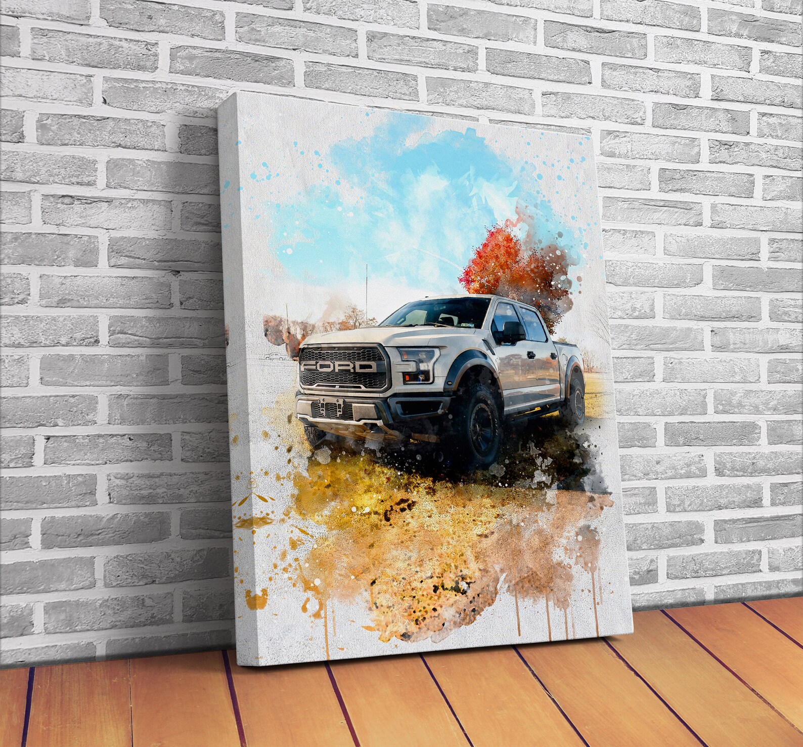 Custom Car Portrait From Photo, Water Color Portrait From Car Photo ...