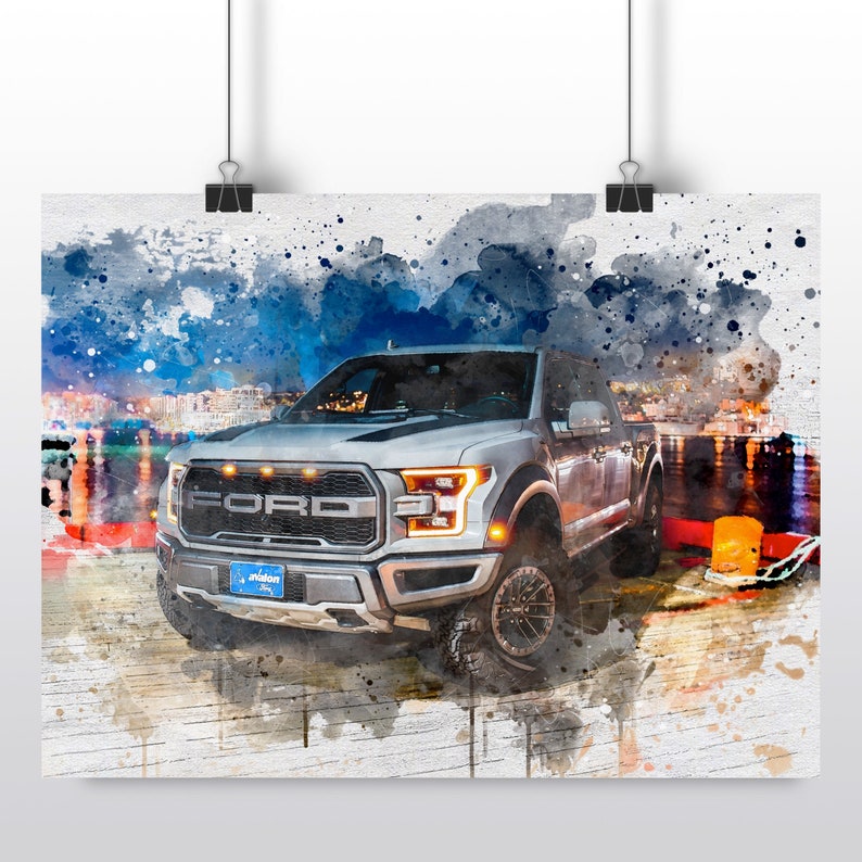 Custom Car Portrait From Photo, Water Color Portrait From Car Photo ...