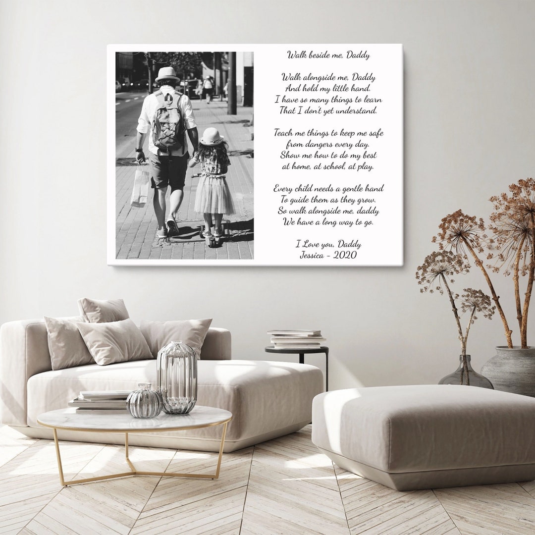 Custom Poem Canvas Print, Poem Lyric Canvas, Photo Poem Canvas ...