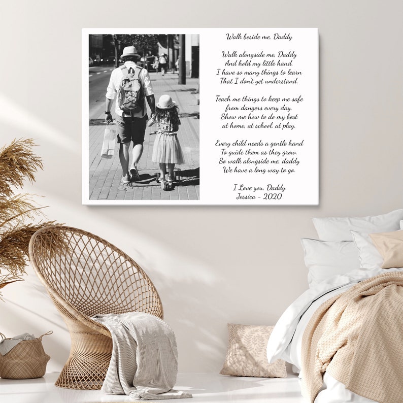 Custom Photo and Poem Canvas Print - Personalized Picture Wall Art - Etsy
