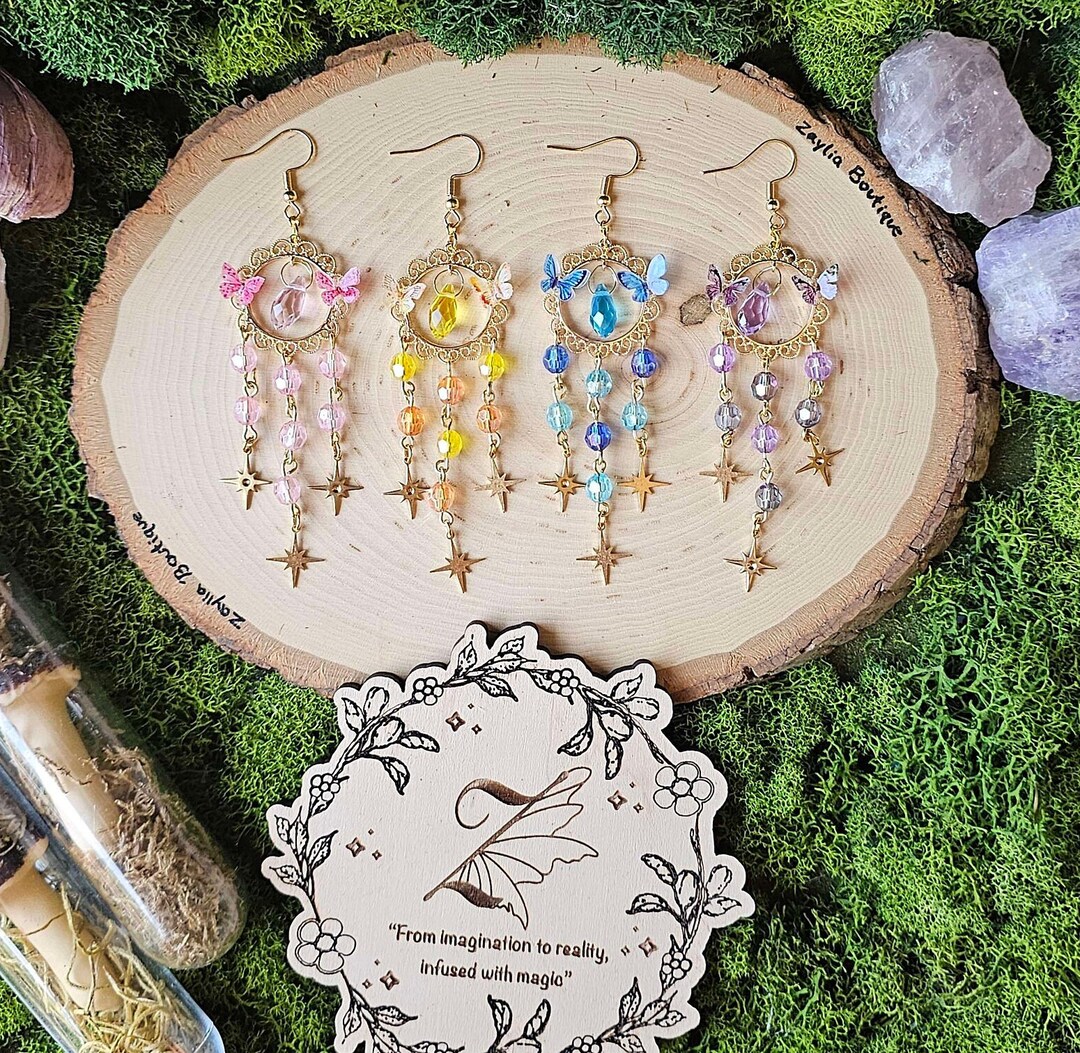 Whimsical Fairy Portal Collection, Fairycore Dangle Earrings ...