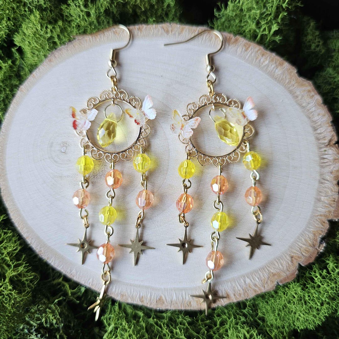 Whimsical Fairy Portal Collection, Fairycore Dangle Earrings ...