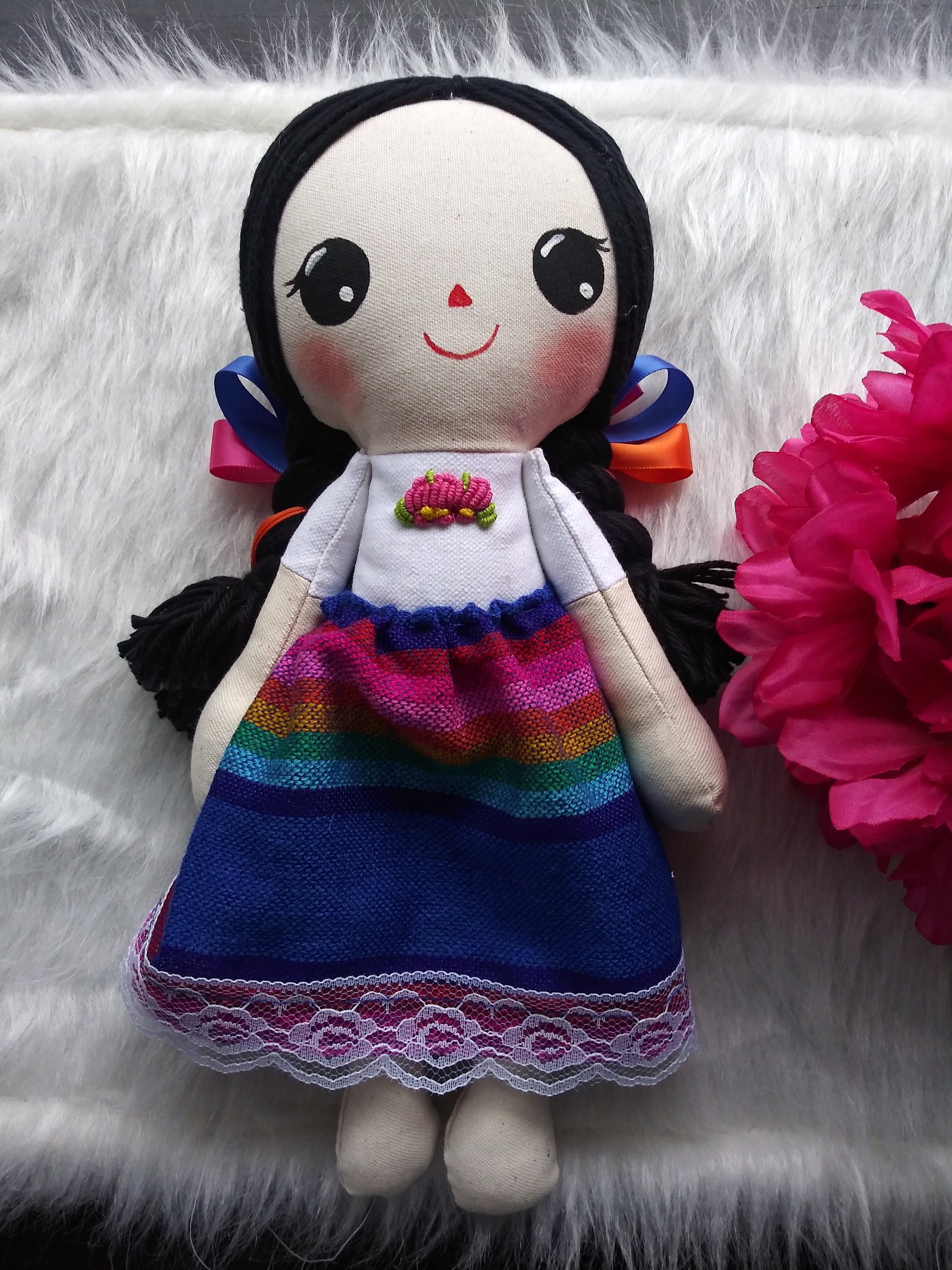 Maria Rag Doll Mexican Doll Rag Doll Art Doll Handmade - Etsy