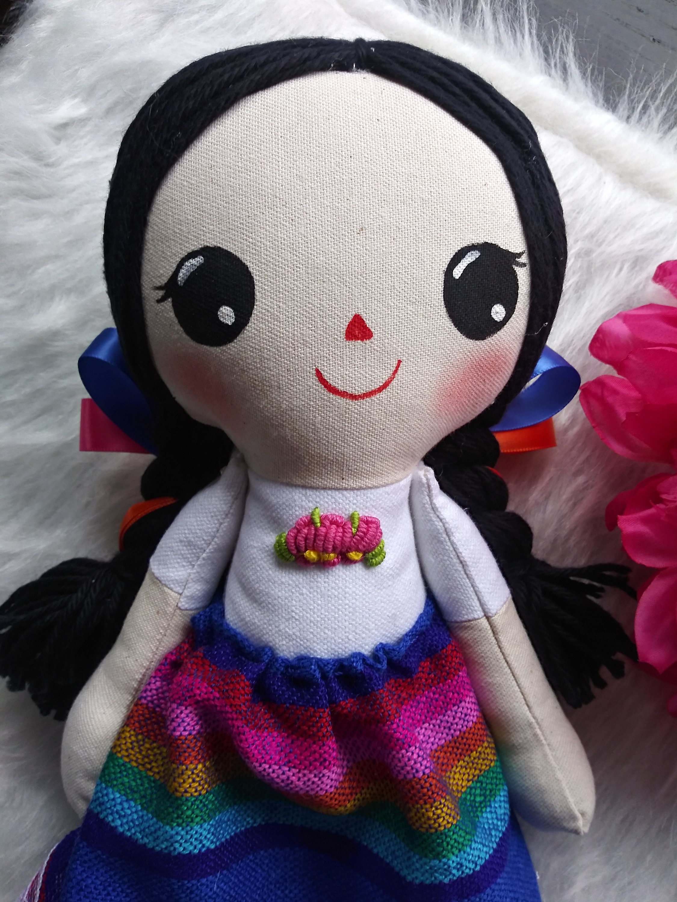 Maria Rag Doll Mexican Doll Rag Doll Art Doll Handmade - Etsy