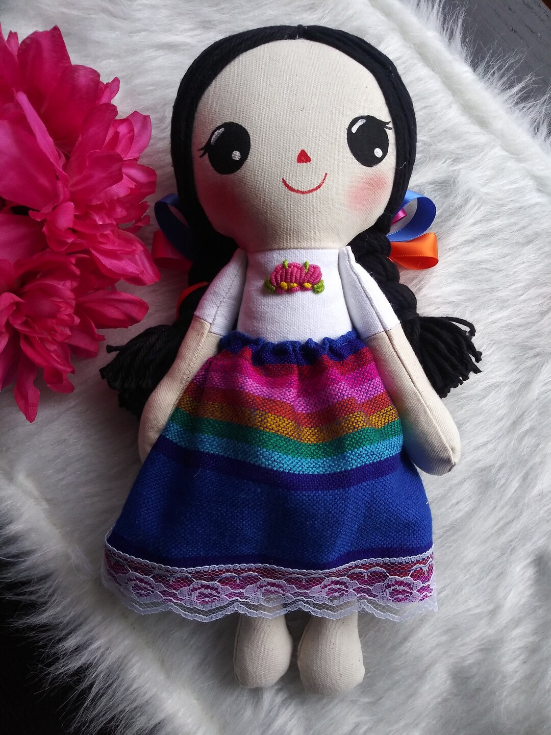 Maria Rag Doll, Mexican Doll, Rag Doll, Art Doll, Handmade Doll, Girls ...
