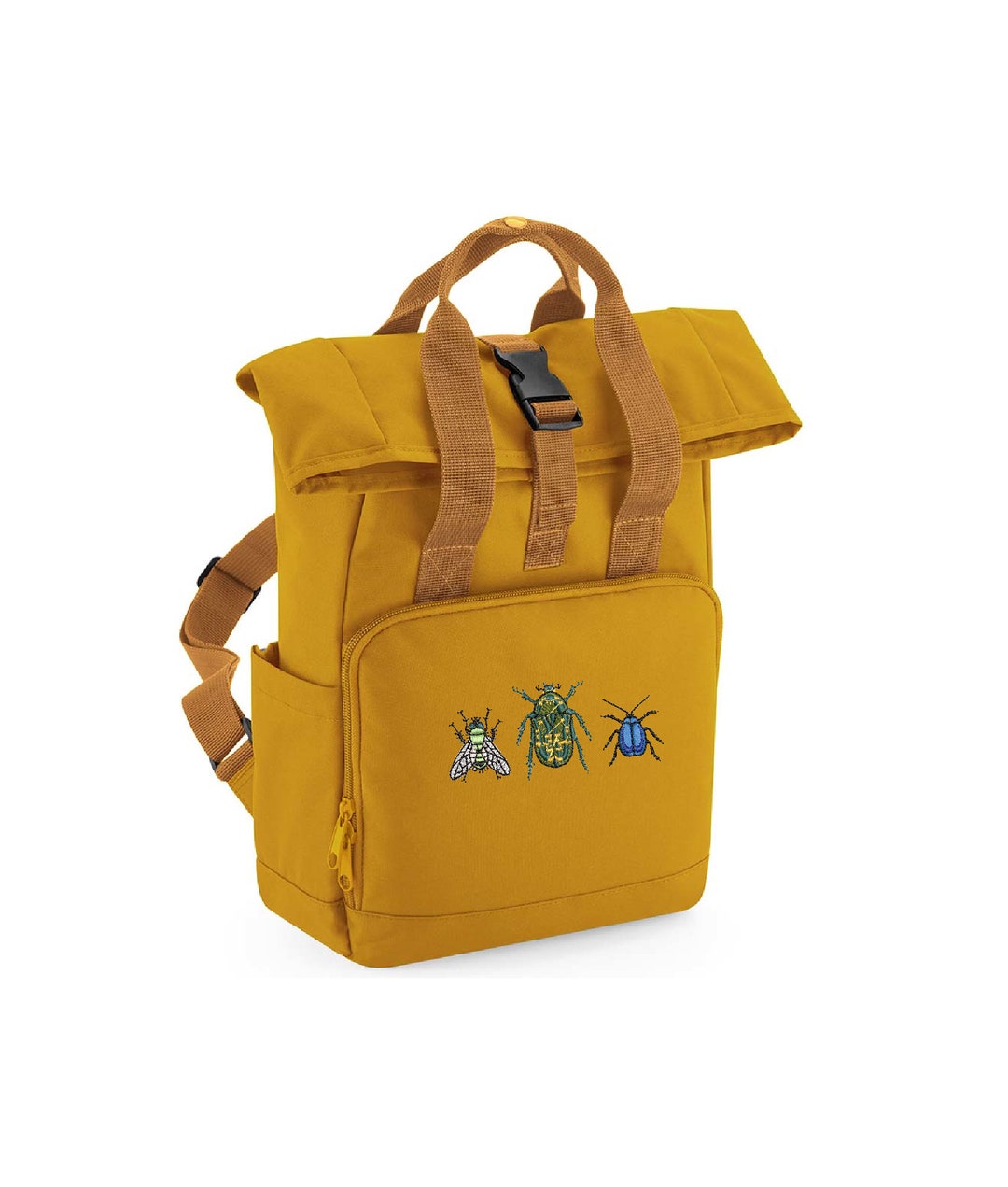 Fun Minibeast Bugs Embroidered Backpack - Two Sizes - More Colours ...