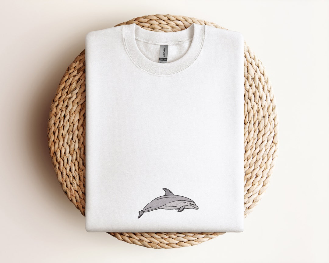 Lovely Dolphin Embroidered Jumper - More Colours - Free Delivery - More ...