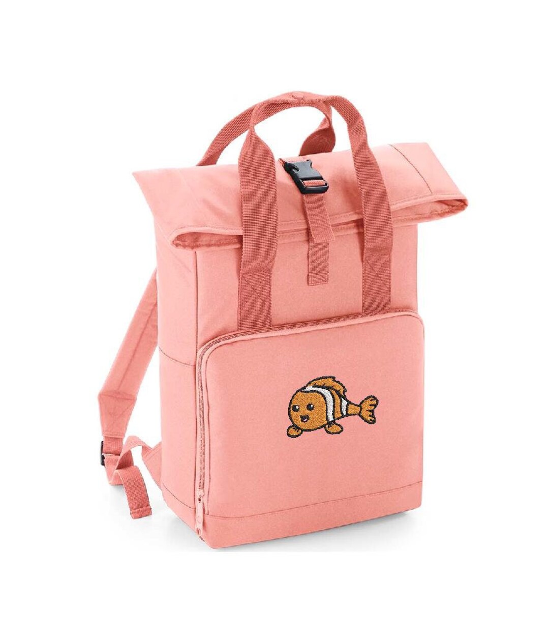 Cute Cartoon Clownfish Embroidered Backpack - More Colours - Fish Sea ...