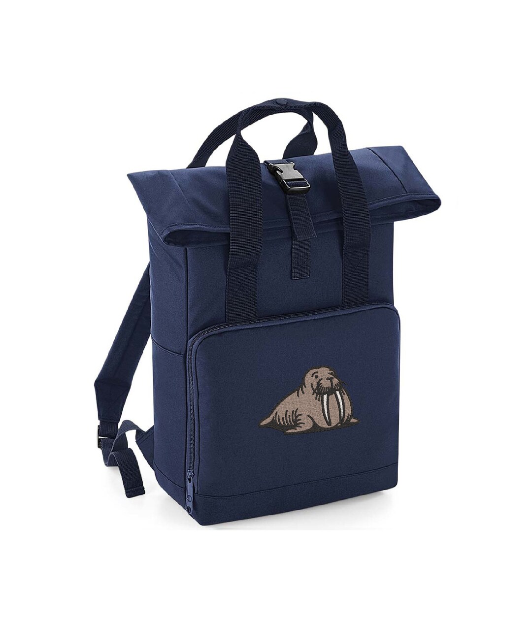 Cute Walrus Skull Embroidered Backpack - Two Sizes - More Colours ...