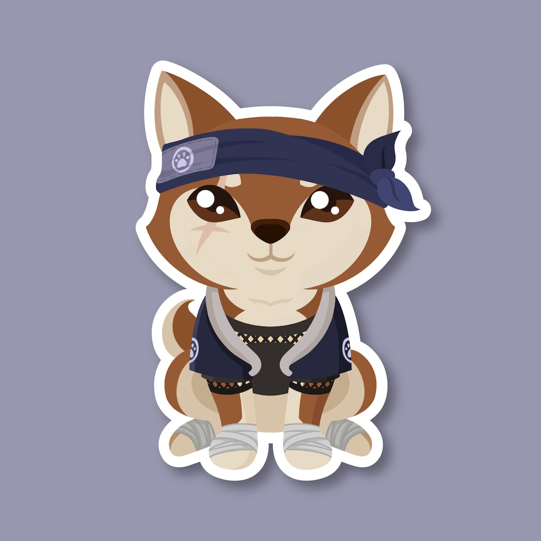 Ninja Dog Inu Shoushou Sticker - Etsy