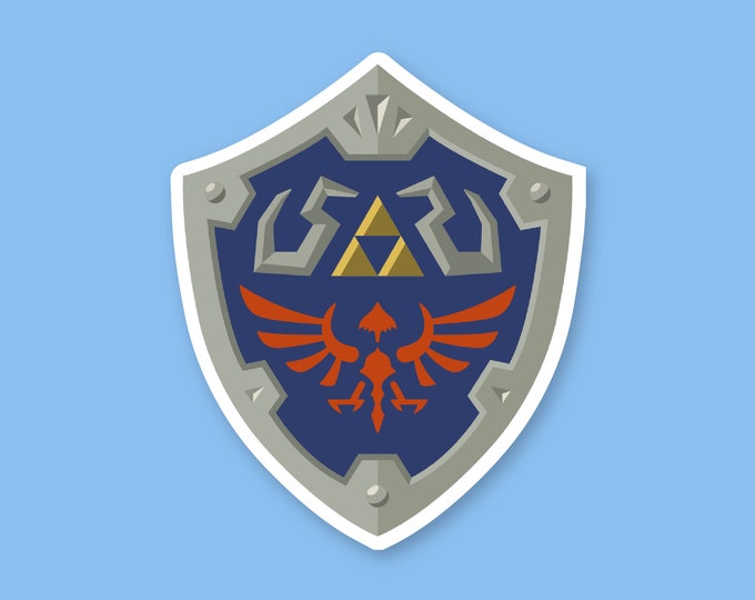 The Legend of Zelda Link's Hylian Shield Sticker - Etsy