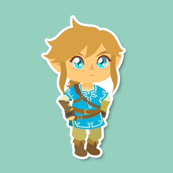 The Legend of Zelda: Breath of the Wild Link Sticker | Etsy