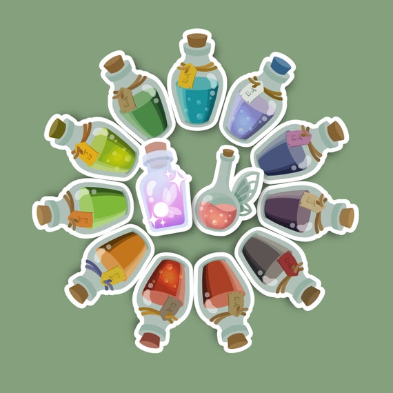 Elixir Sticker Pack - Etsy