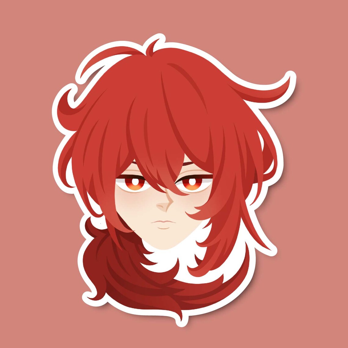 Diluc Sticker - Etsy