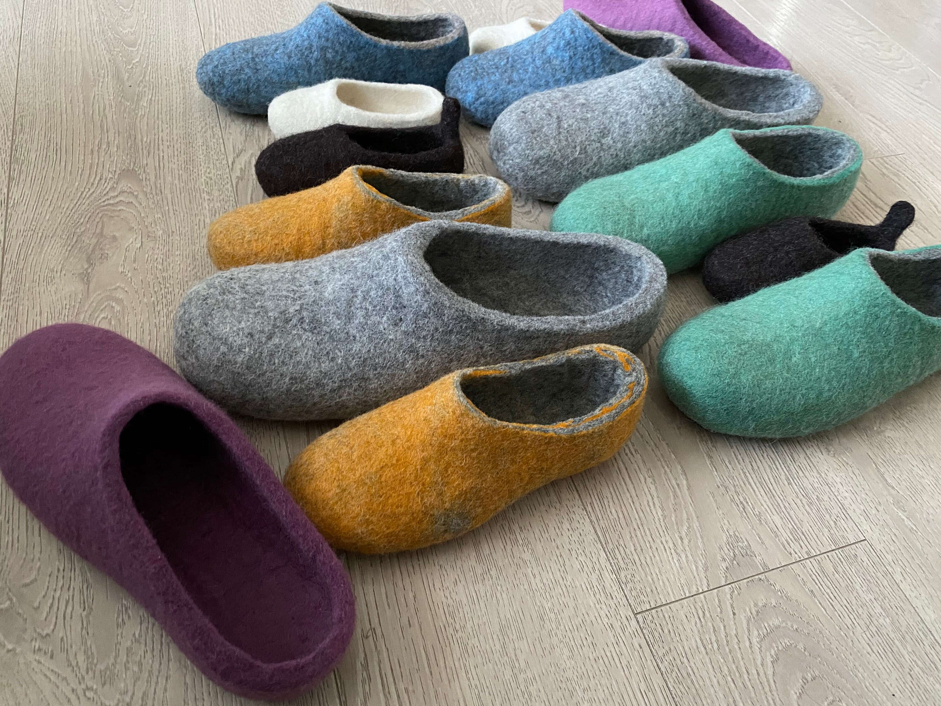 Wool Slippers / Warm / Cozy Slippers / Natural / Clogs / Wool - Etsy