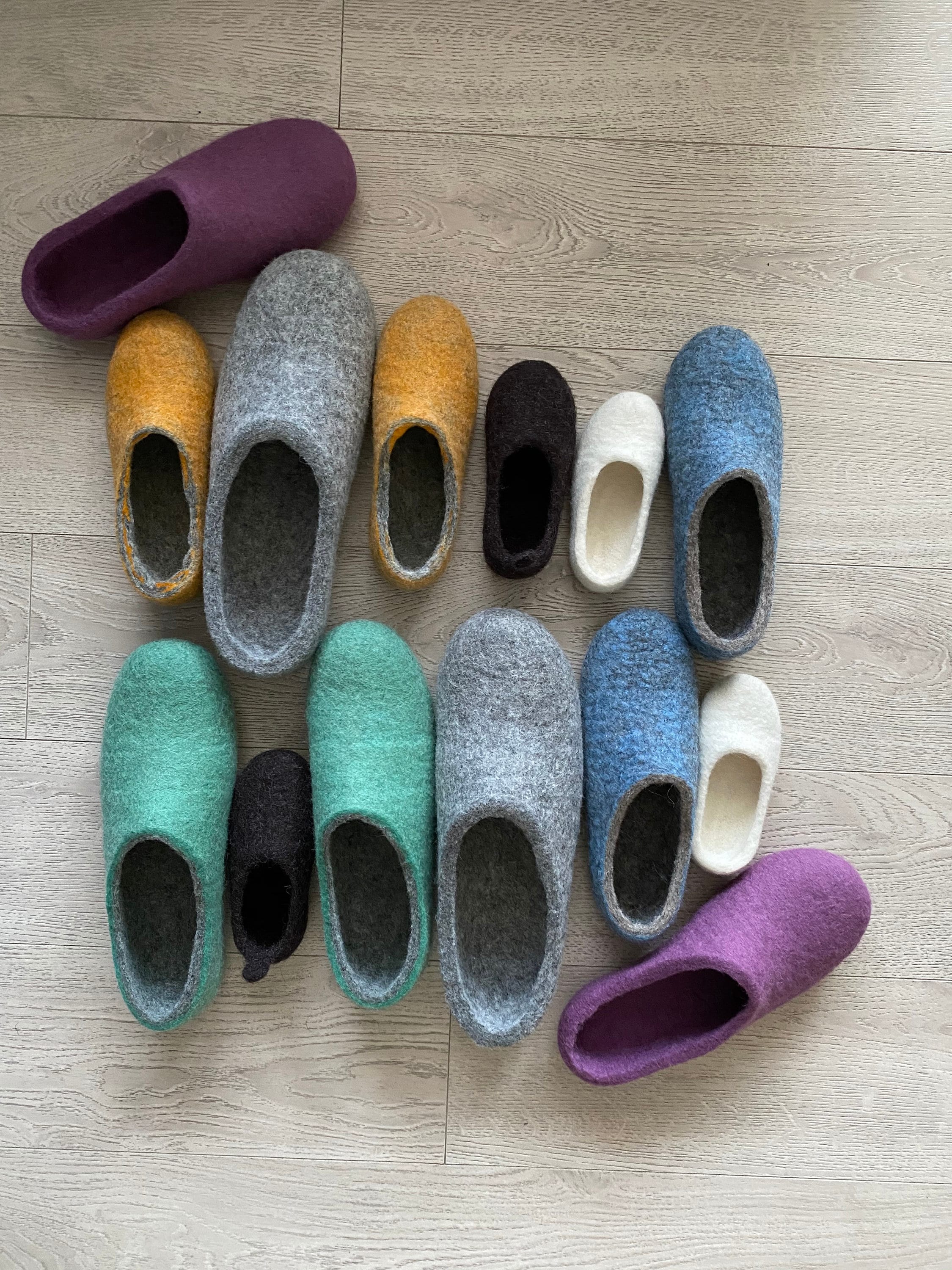 Wool Slippers / Warm / Cozy Slippers / Natural / Clogs / Wool - Etsy