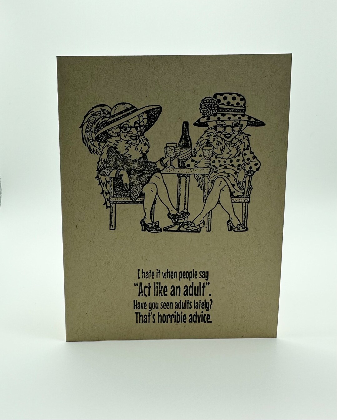 Homemade Card Handmade Humorous Snarky Greeting Card - Etsy